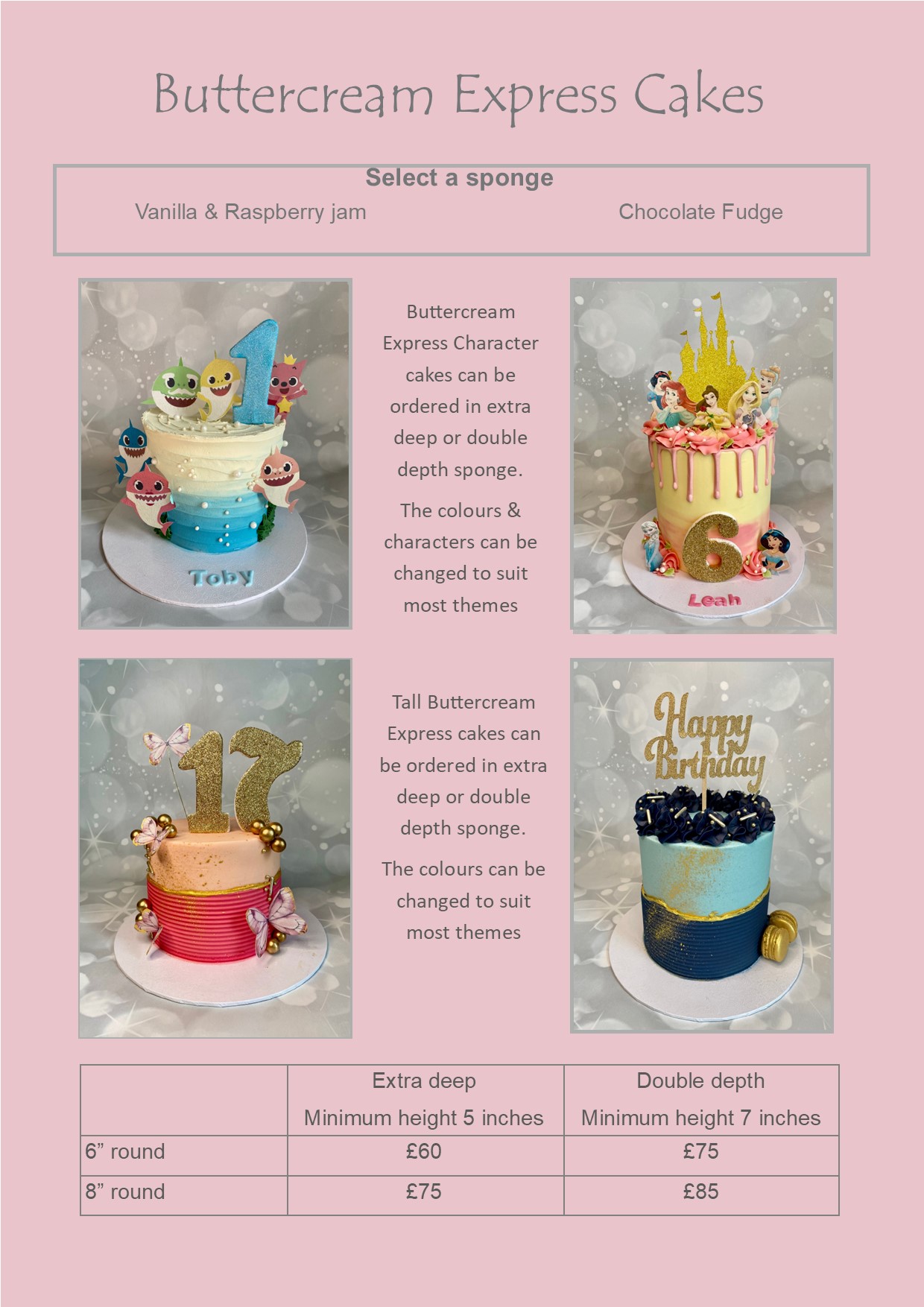 Express Cakes – Browns Cakes